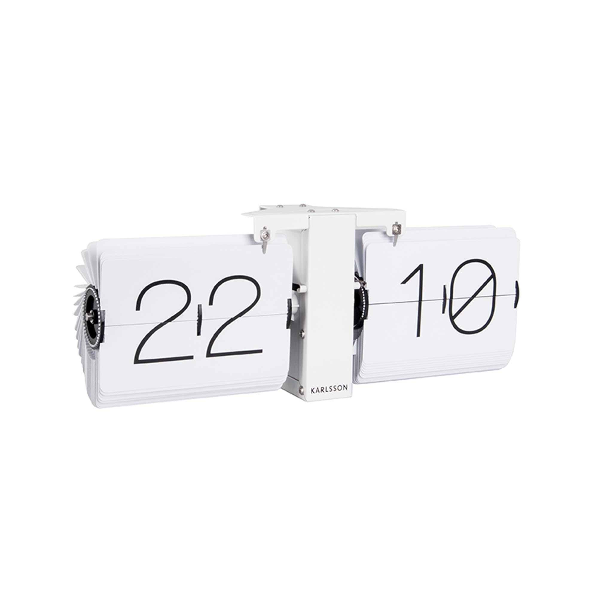 Karlsson Modern Flip No Case Clock, white, 36 x 8,5 x 14 : Amazon.co.uk ...