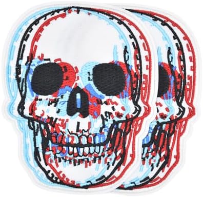 Amazon.com: PatchClub 3D Skull Patch Fully Embroidered - Realistic ...