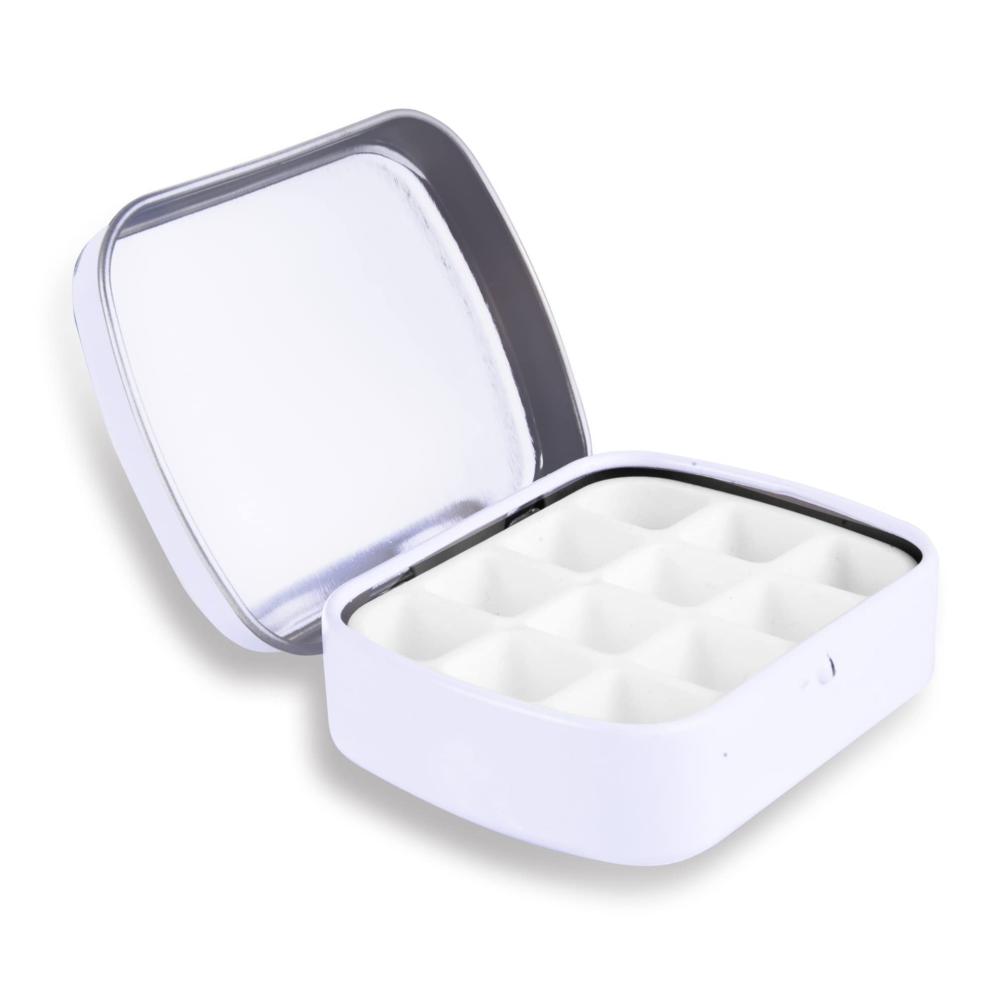 Snapklik.com : Small Tiny Mini Tin Box 12 Wells Empty Watercolor ...