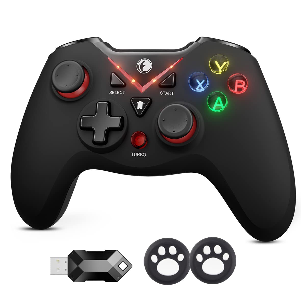 IFYOO VONE 2.4G Wireless Game Controller, Dual-Vibration Gaming Gamepad ...