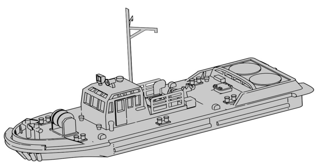 Amazon | モデリウム 1/700 海上自衛隊 YT75号50t型曳船 レジンキット T23V700-024M | プラモデル 通販