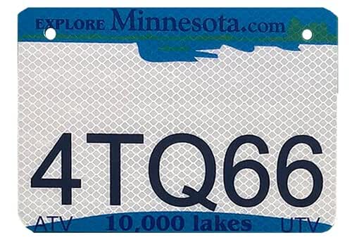 Amazon.com: Minnesota Reflective ATV/UTV State Metal DNR Tag | Be safe ...