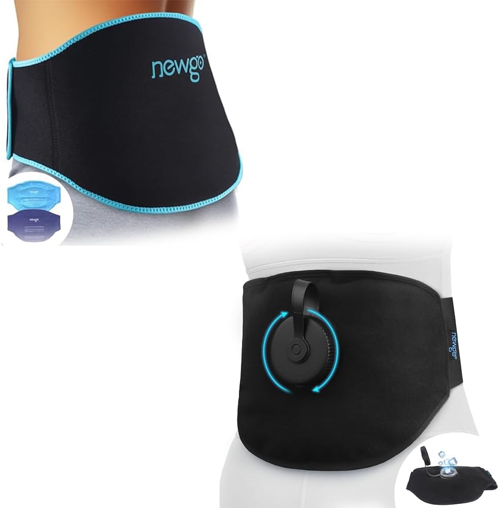 Amazon.com: NEWGO Bundle of Back Ice Pack and Ice Bag : Health & Household
