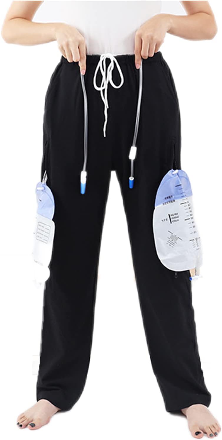 Amazon.com: Catheter Leg Bag Pants, Urine Bag Pants Holder for Men ...