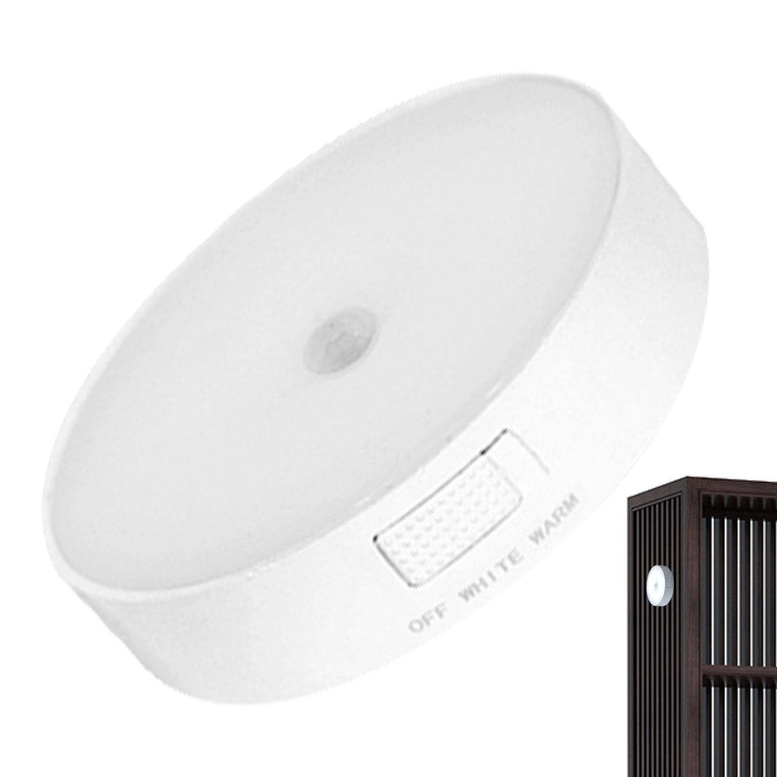 Motion Sensor Night Light, Rechargeable Round Led Light Smart Lamps ...