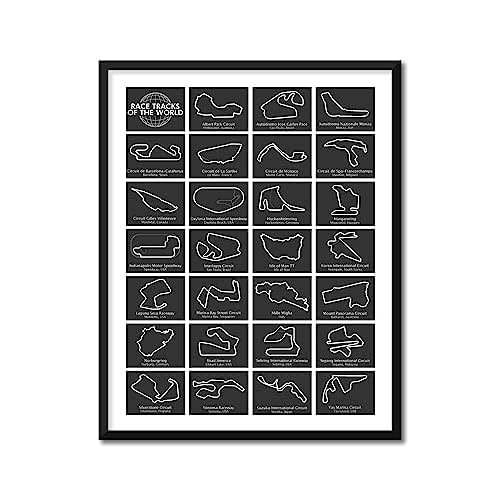 Amazon.com: Custom Car Posters Race Track Circuits of the World Poster ...