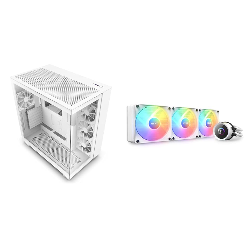 Snapklik.com : NZXT H9 Flow Dual-Chamber ATX Mid-Tower PC Gaming Case ...