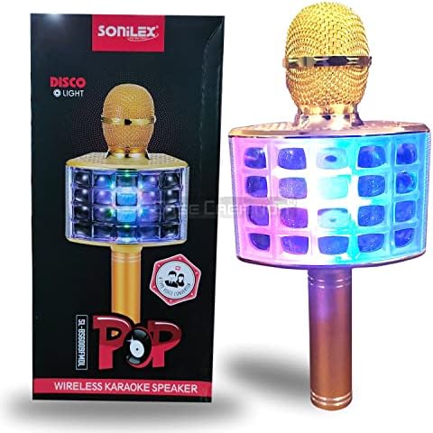 Case Creation Rechargeable Bluetooth Mic Wireless Disco LED Light ...