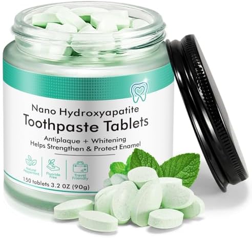 Amazon.com: Toothpaste Tablets, Nano Hydroxyapatite Toothpaste Fluoride ...
