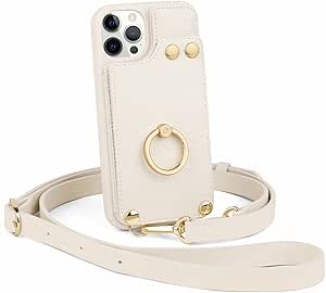 Amazon.com: LAMEEKU Designed for Apple iPhone 14 Pro Wallet Case with MagSafe, Leather Case with ...