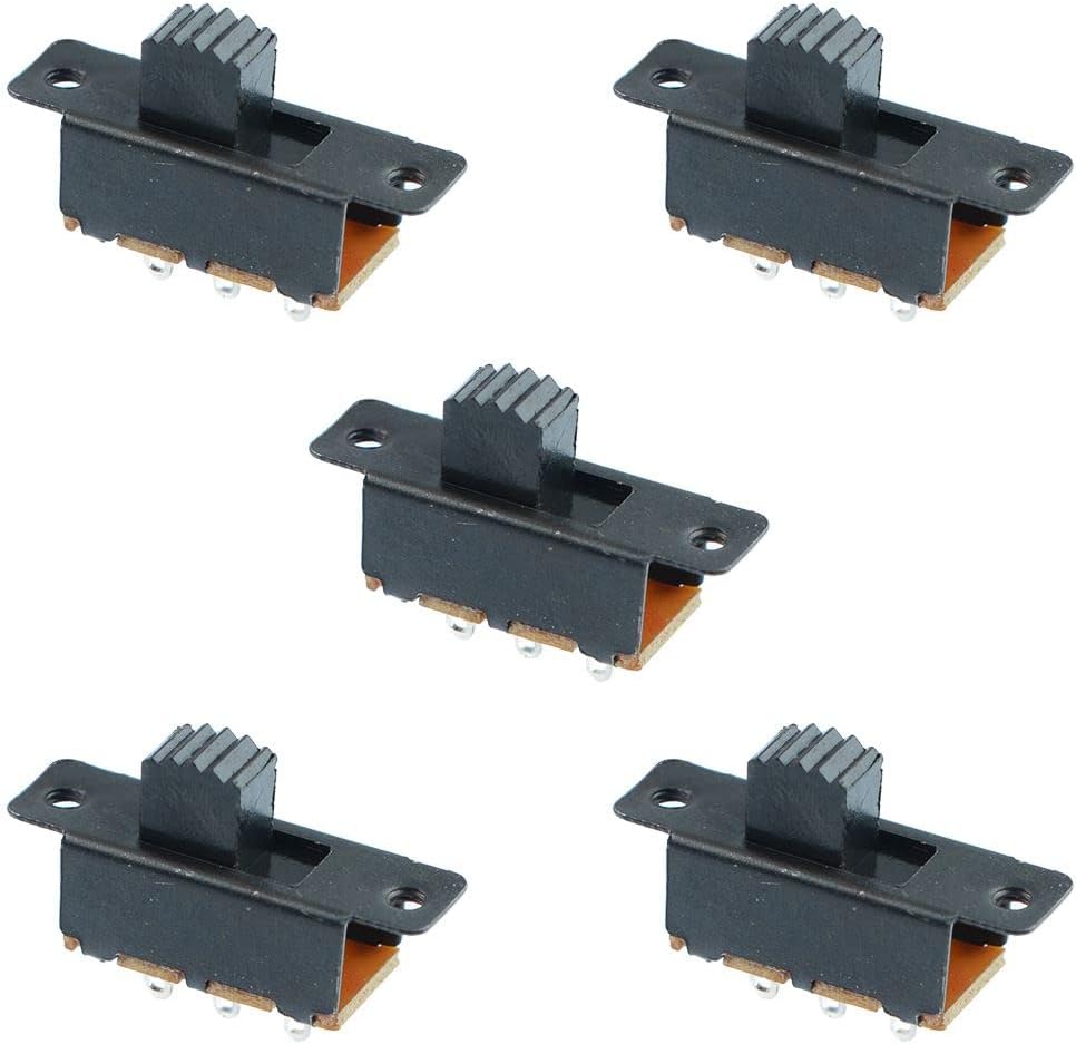 Sourcingmap 8 Pcs 2 Position SPDT 1P2T Panel Mount Vertical Slide ...