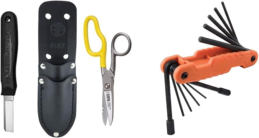 Klein Tools Cable Splicer's Kit (46039) with Hex Wrench Key Set (70550 ...