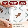 Amazon.com: Full Christmas Gingerbread Cookie Sheet Set - Holiday Xmas ...