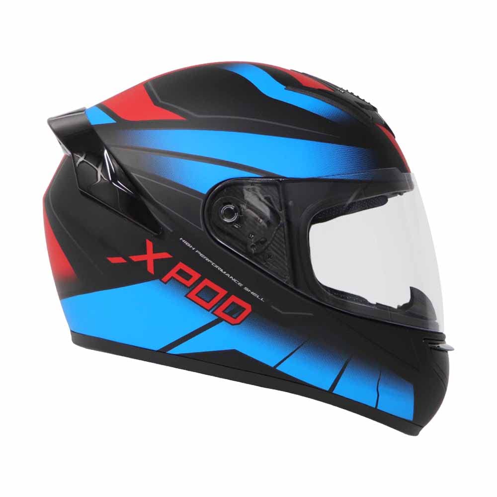 Tvs Xpod Aerodynamic Helmet For Men Isi Certified Ultrawide Visor ...