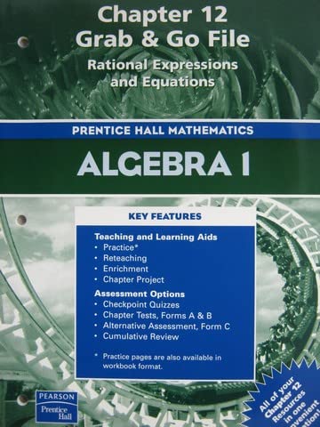 Algebra 1, Chapter 11: Radical Expressions & Equations (Prentice Hall ...