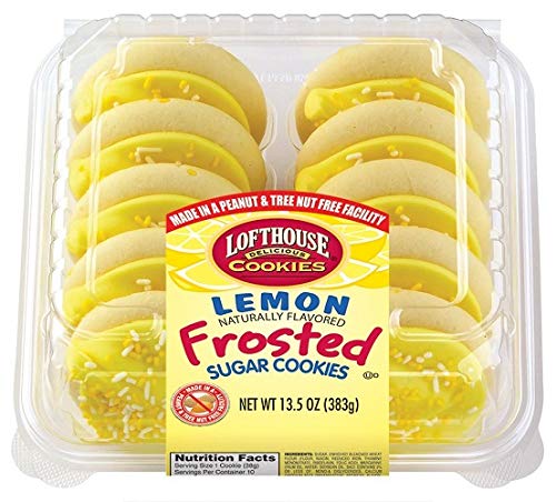 Amazon.com: Lofthouse Lemon Frosted Sugar Cookies, 13.5 Oz (Frozen ...