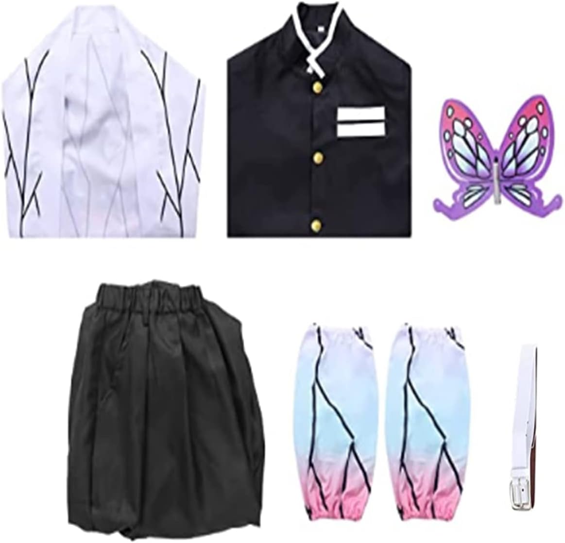 Buy Kochou Shinobu Cosplay Costume Men's Shinobu Kimono Kimetsu no ...