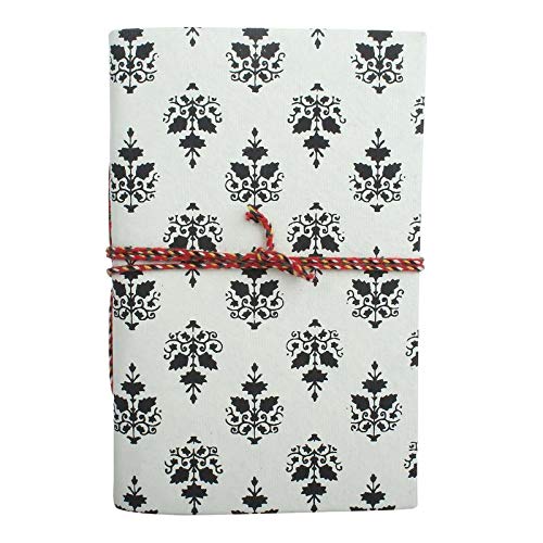 Black Flower Handmade Paper Bahi 6 In X 4 In by Wrap Your Wish : Amazon ...