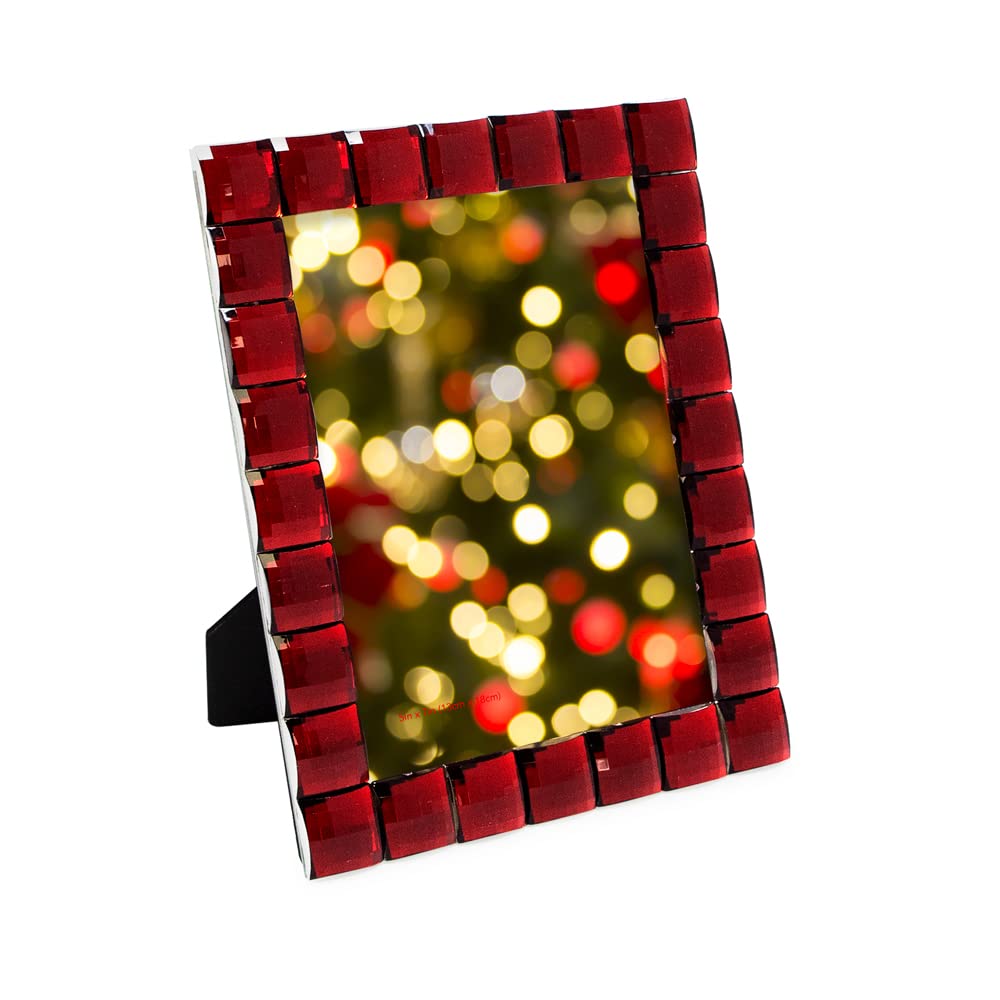 Amazon.com - Isaac Jacobs Decorative Sparkling Jewel Picture Frame ...