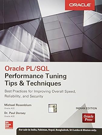 ORACLE PL/SQL PERFORMANCE TUNING TIPS : Rosenblum M: Amazon.in: Books