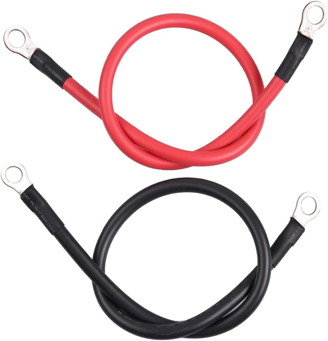 Amazon.com: Battery Cable 4AWG 12 Inch Battery Power Inverter Cables ...