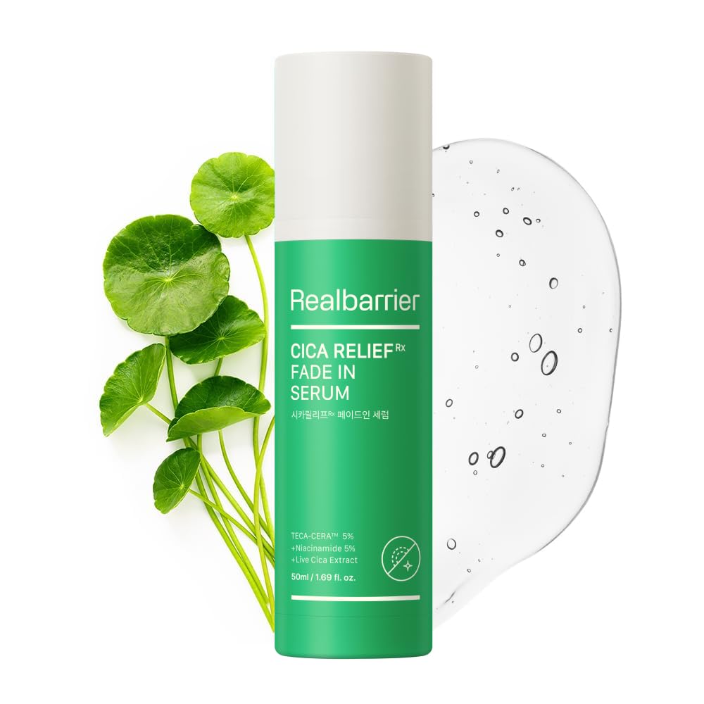 Amazon.com: Real Barrier | Cica Relief Rx Fade In Serum | Calming & Skin Recovery Face Serum ...