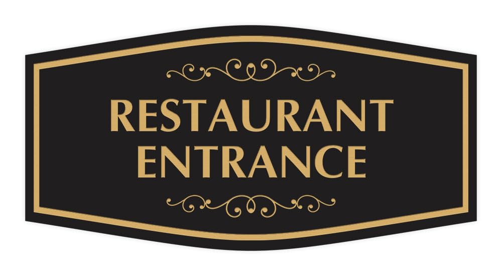 Fancy Restaurant Sign