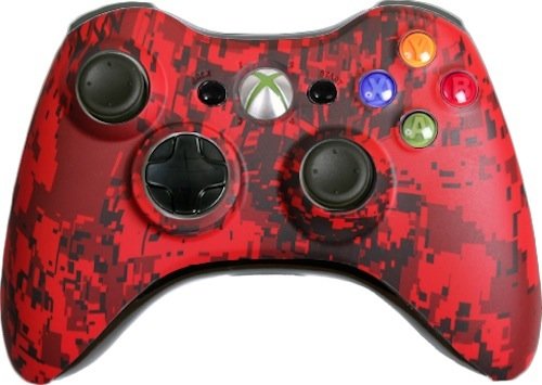 Amazon.com: Custom Xbox 360 Controller - Red Camo : Video Games
