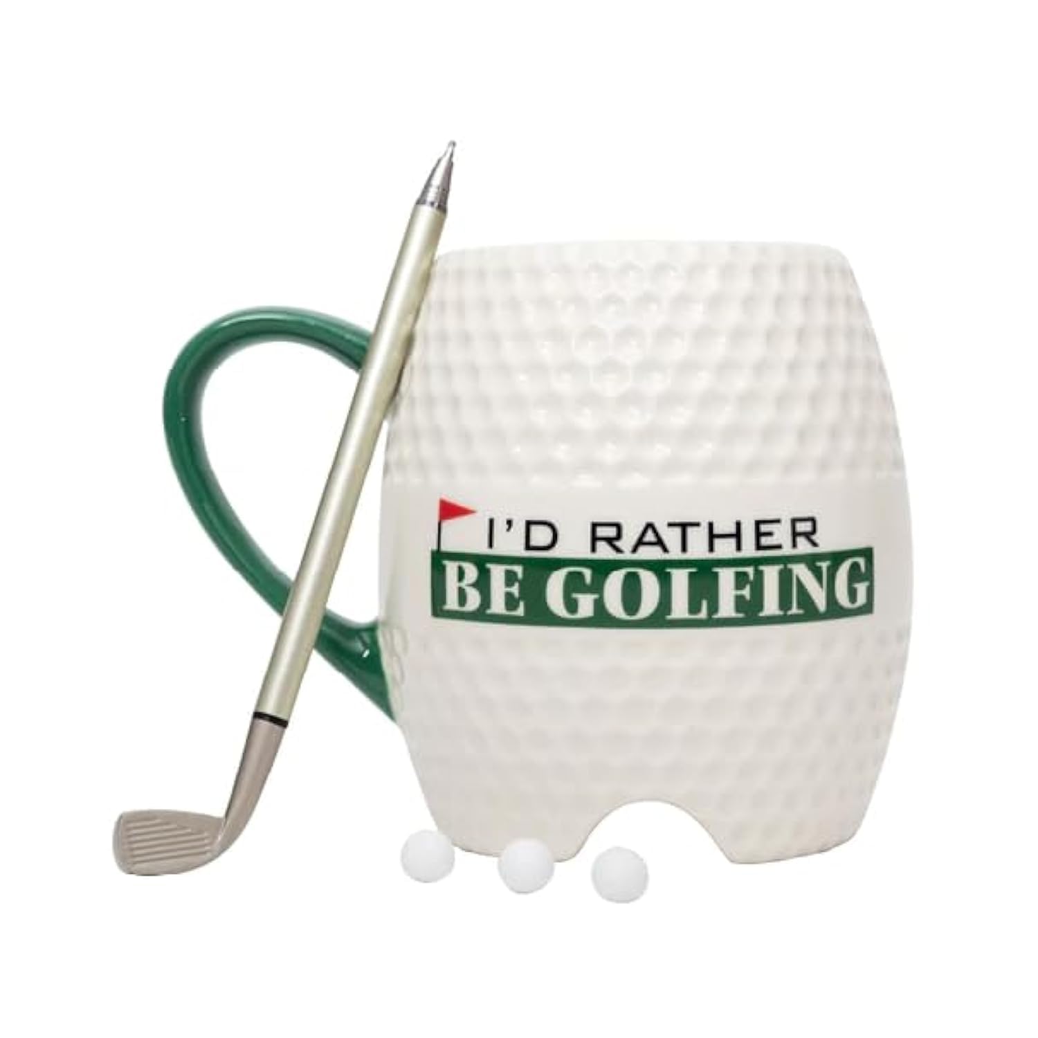 Amazon.com | Oak Patch Gifts Golf Mug - I'd Rather Be Golfing, With Pen ...