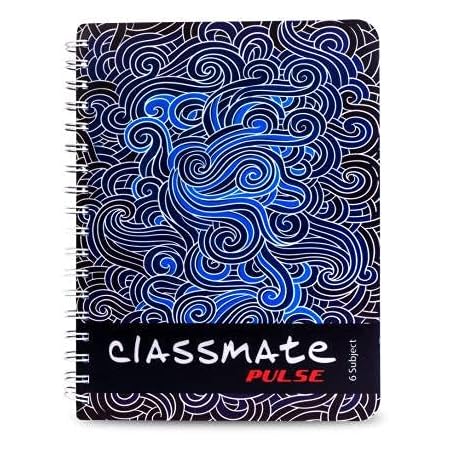 Classmate Pulse 6 Subject Spiral Notebook Single Lines Ruled (24 x 18 ...