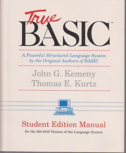 Amazon.com: True Basic 2.6 (MS-DOS/Student Edition): 9780939553075 ...