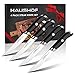 Amazon.com: HAUSHOF Steak Knives Set of 4, German Stainless Steel Premium Serrated Steak Knife ...