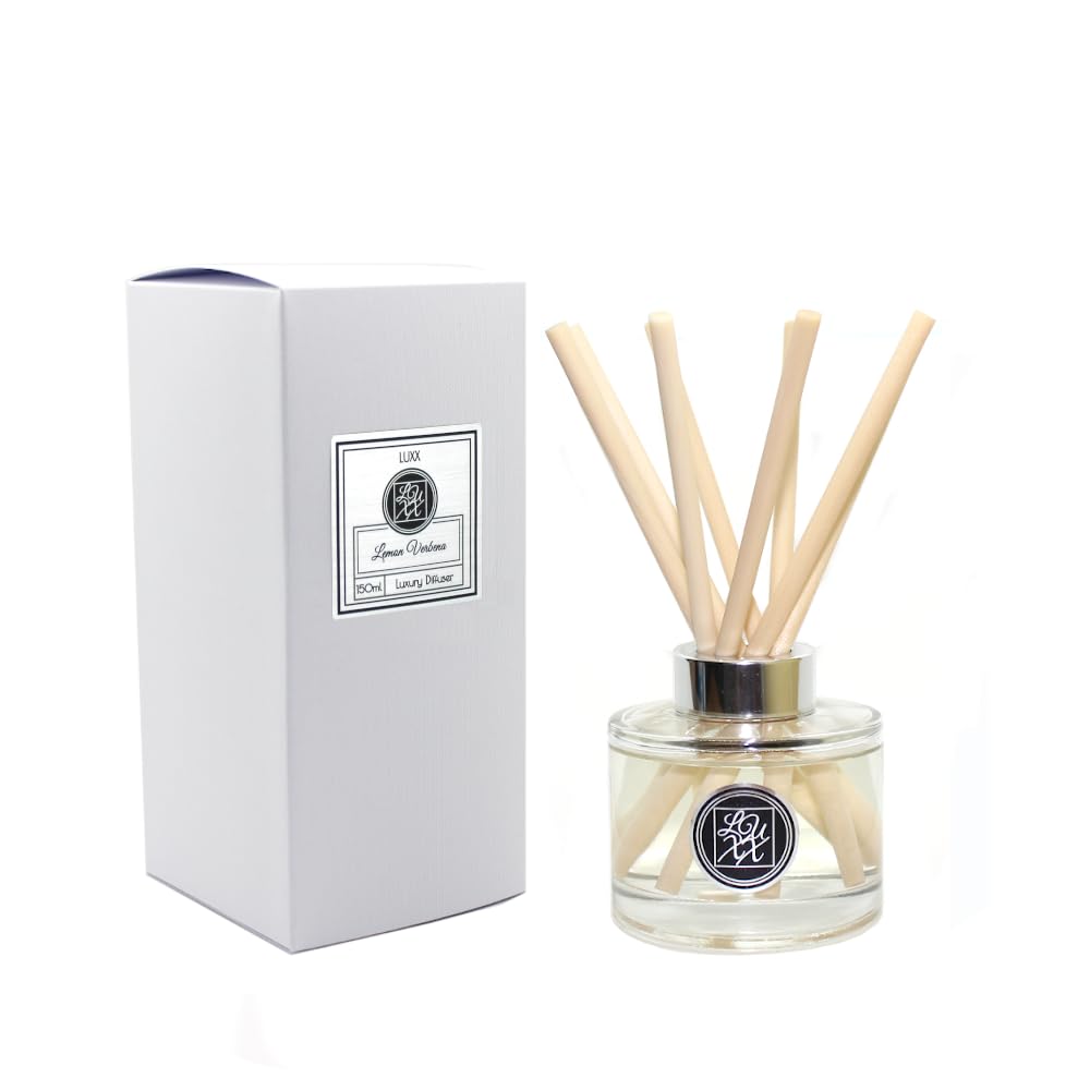 Luxx - Large Fragrance Room Diffuser 150ml (Lemon Verbena/Natural Reeds ...