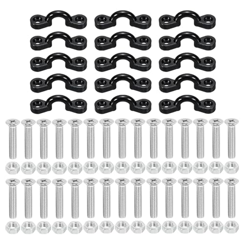 PATIKIL Kayak Pad Eye Kit, 15 Pack Nylon Deck Loops Bimini Boat Top Eye ...