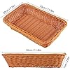 Amazon.com - 6 PCS 12x8 Inch Wicker Bread Basket, Woven Serving Basket ...