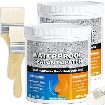 Sigillante Impermeabile Trasparente, LUVBOATE Agente Impermeabile Invisibile, Adesivo ...