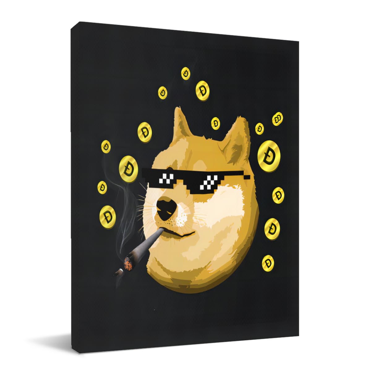 Wow Dog Meme Art Fashion Shiba Inu Doge Bread Meme Dog Art Print By