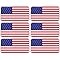 Amazon.com: 6 pcs Reflective USA Stealthy Flag Hard Hat Stickers, Black ...