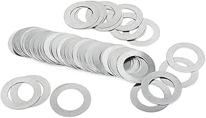 AHSKY 50Pcs DIN988 304 Stainless Steel Ultra Thin Flat Washer M2 M3 M4 Adjusting Ultrathin Shim ...