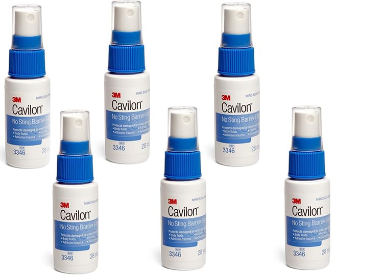 3M Cavilon 3346 No Sting Barrier Film 28mL Spray Bottle - Pack of 6 ...