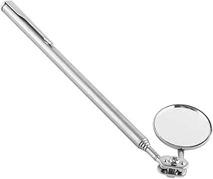 Telescopic Inspection Mirror - Retractable Round Automotive Mechanics ...