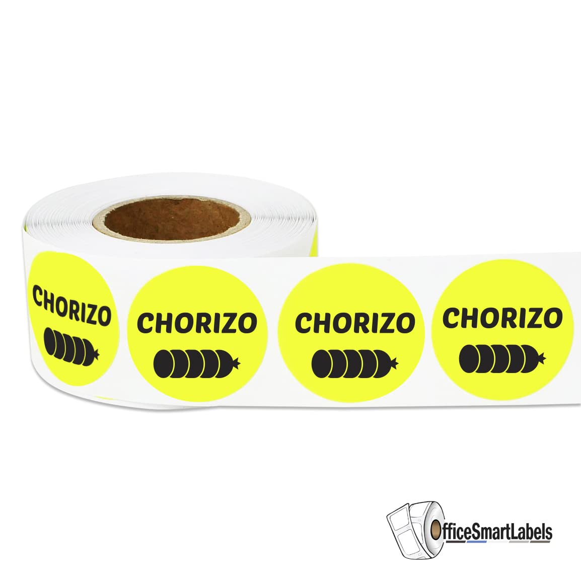 Snapklik.com : Chorizo Stickers - 1 Inch Round Circle Chorizo Food ...
