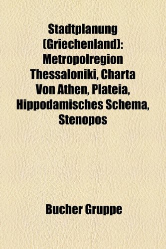 Stadtplanung (Griechenland): Metropolregion Thessaloniki, Charta Von ...
