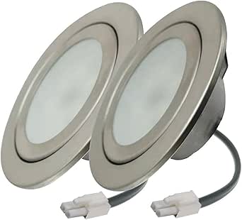 HHDLMTOYS 2-Pack DC 12V Kitchen Cabinet Smoke Light Range Hood Light ...