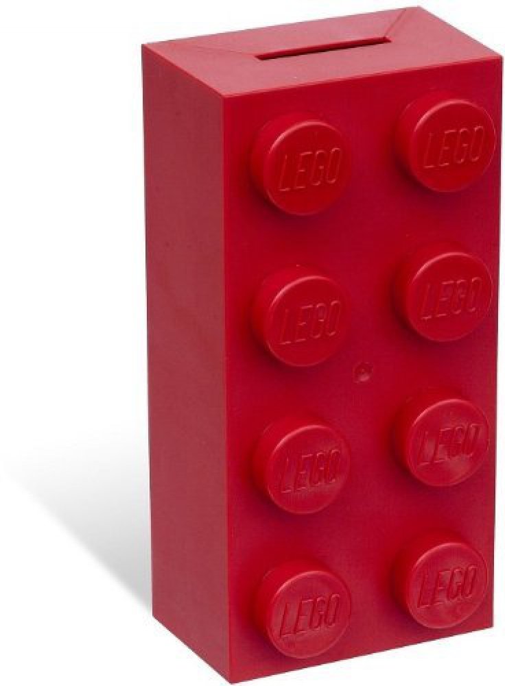 LEGO 2x4 Brick Coin Bank : Amazon.co.uk: Home & Kitchen