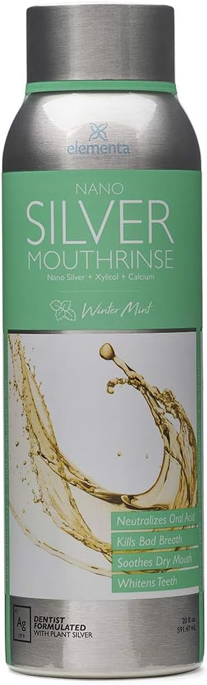 Amazon.co.jp: Elementa Nano Silver Mouth Rinse, Alkaline, Chemical-Free ...
