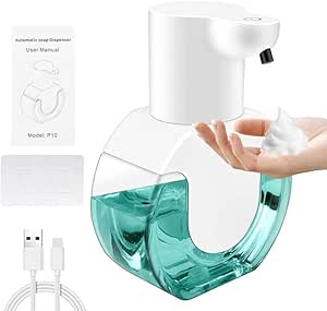 Amazon.com: Automatic Foaming Soap Dispenser, Rechargeable Dish Soap Dispenser for Kitchen, 4 ...