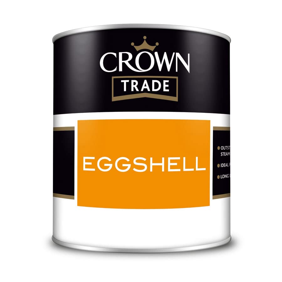 Crown Trade Eggshell White 1 Litre : Amazon.co.uk: DIY & Tools