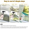 Eave Window Vac Kit, Upgraded Cordless Window Vacuum with 17cm & 28cm ...