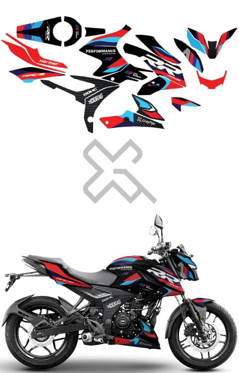 Grayfixx Black RR Edition Full Body Sticker for Pulsar N160/250 | Made ...
